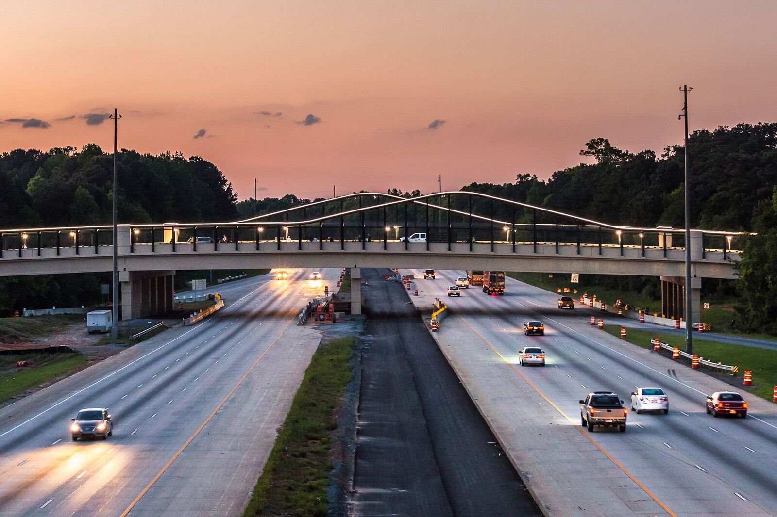 Debut of Skip Spann Connector, First Lighted Bridge in Cobb County ...